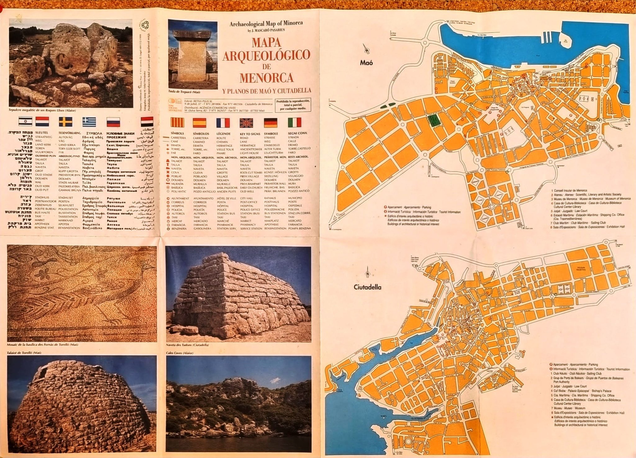 Mapa arqueológico de Menorca y planos de Maó y Ciutadella. 1999 – Josep ...