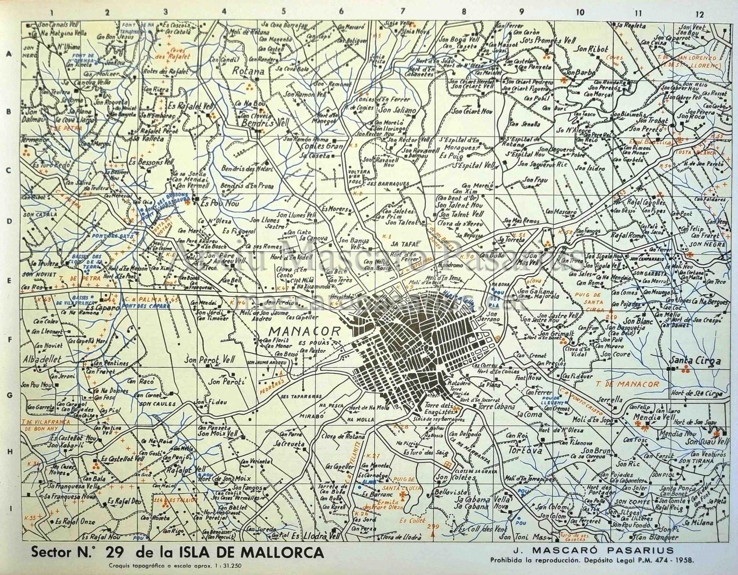 Mapa General de Mallorca – Josep Mascaró Pasarius